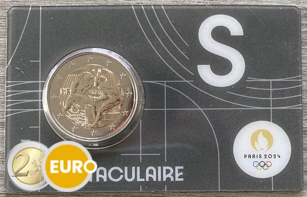 2 euros France 2024 Hercule lutte Notre Dame BU FDC Coincard | LaMonnaieDeLaPiece.com