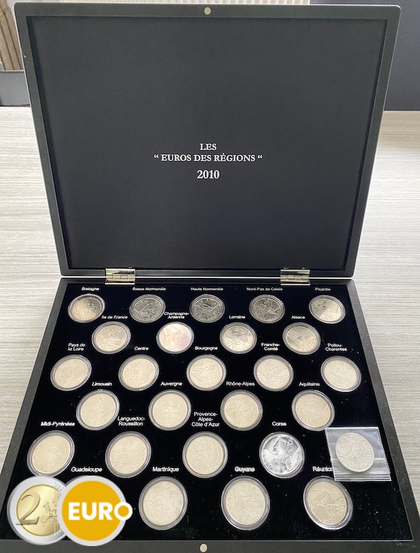 27 x 10 euros France 2010 Régions de France UNC + Coffret ...