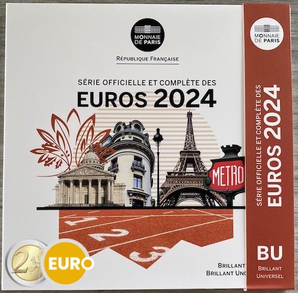 Série euro BU FDC France 2024 1 cent à 2 euros | LaMonnaieDeLaPiece.com