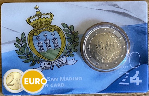 2 euros Saint-Marin 2024 Saint Marin BU FDC Coincard Drapeau | LaMonnaieDeLaPiece.com