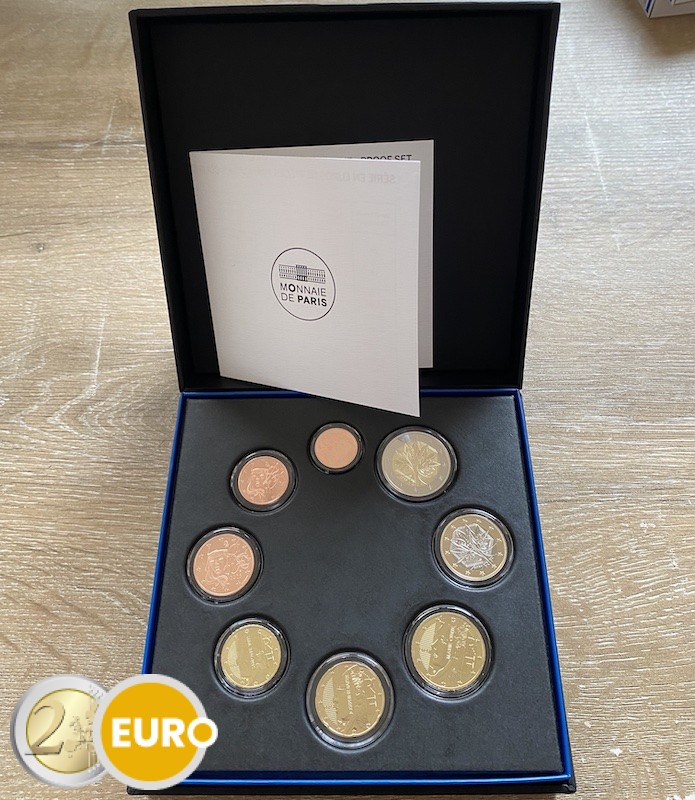 Série euro BE Proof France 2025 1 cent à 2 euros | LaMonnaieDeLaPiece.com